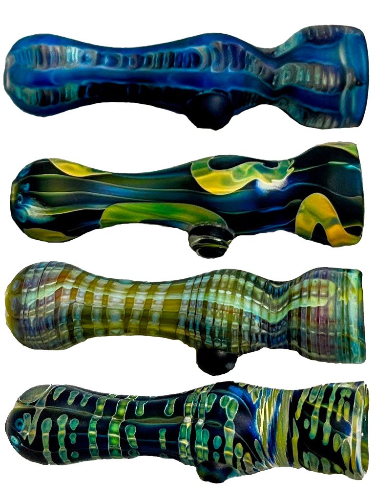 Sandman Glass Chillum Hand Pipe – Myxed Up Creations | Glass Pipes ...