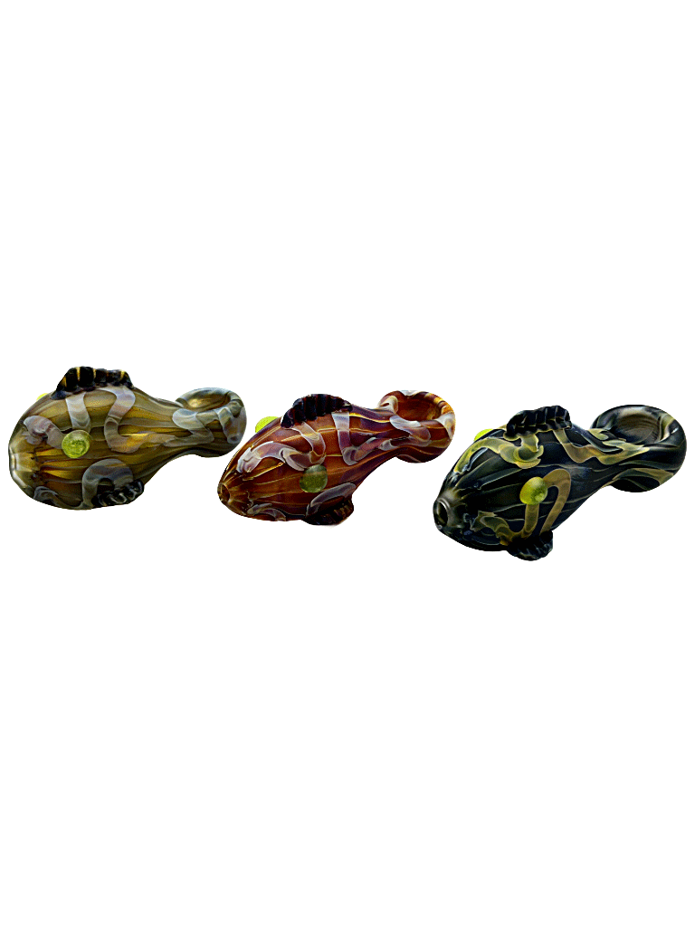 Sandman Glass Fish Hand Pipe – Myxed Up Creations | Glass Pipes ...