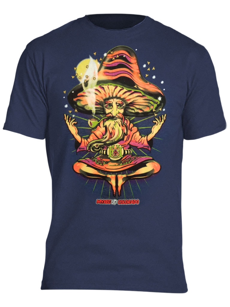 Shroom Wizard Myxed Up T-Shirt – Myxed Up Creations | Glass Pipes ...